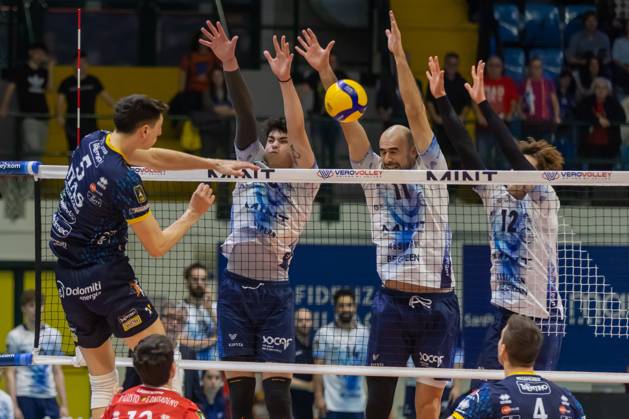 Monster block of Gianluca Galassi (Vero Volley Monza) during Vero ...