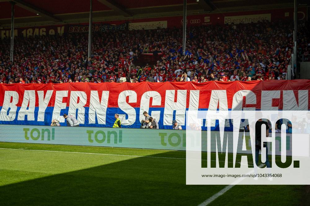 Banner Bayern Schlagen, GER, FC Heidenheim 1846 FCH vs FC Bayern ...