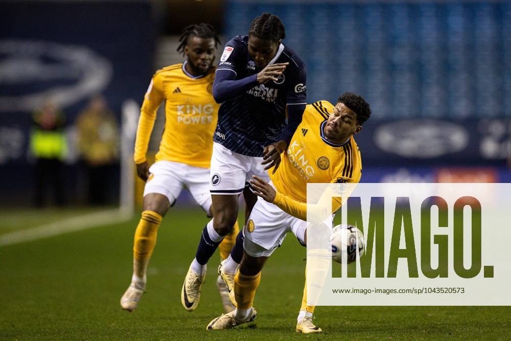 Brooke Norton-Cuffy of Millwall and James Justin of Leicester City ...