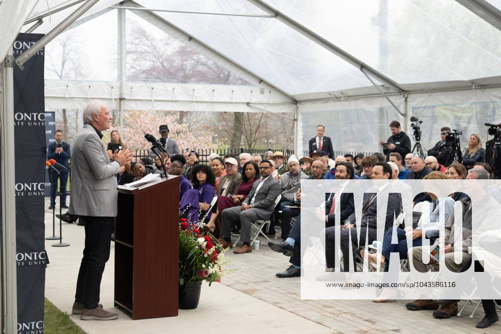 Syndication: The Record Charles J. Muth speaks at the ceremony ...