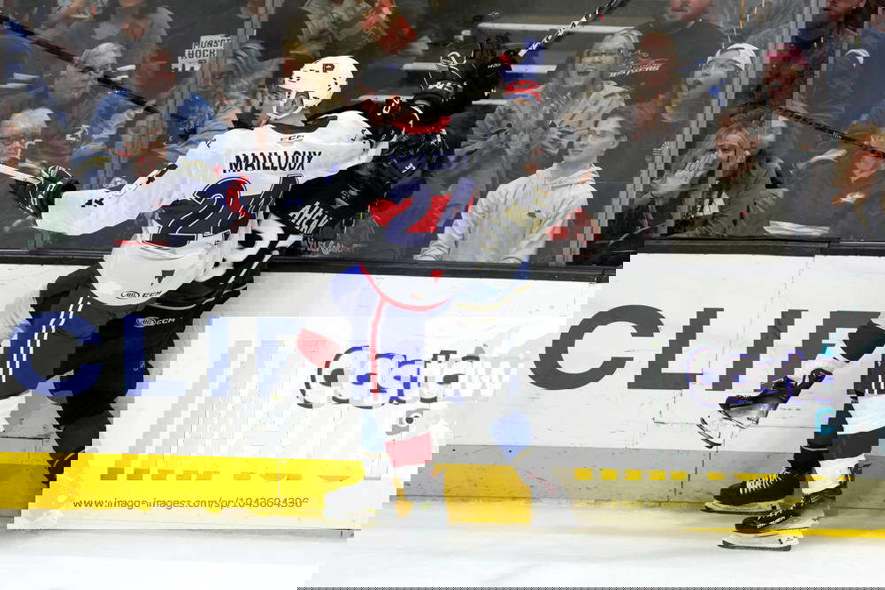 CLEVELAND, OH - APRIL 11: Laval Rocket center Mitchell Stephens (27 ...