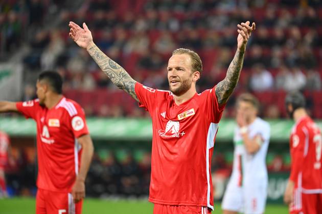 Kevin VOGT Union Berlin, gestures, gives instructions, action, single ...