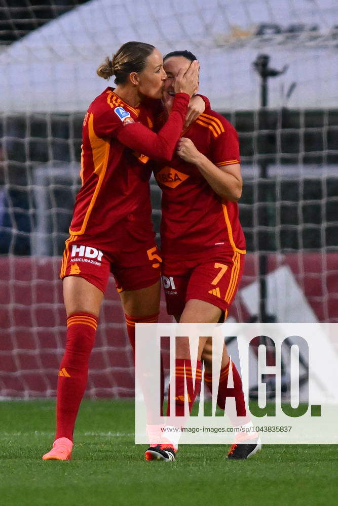 Italian football Serie A Women match - Poule Scudetto - AS Roma vs ...
