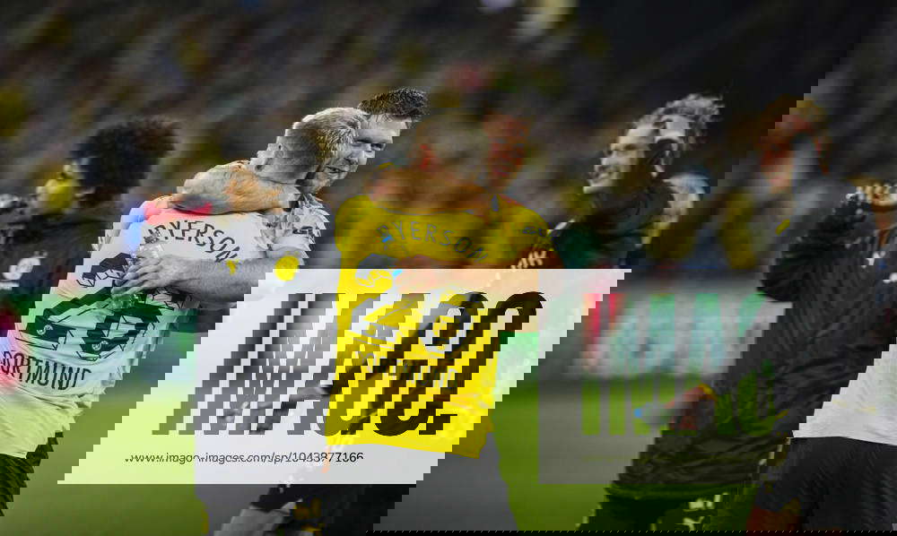 Dortmund Germany 16th Apr 2024 Julian Ryerson BVB Niclas Füllkrug BVB ...