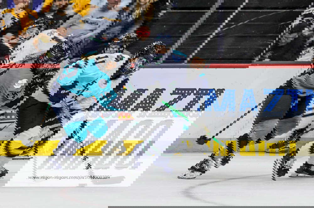 April 20, 2024: Boston forward Alina Muller (11) looks to make a play in the offensive zone during