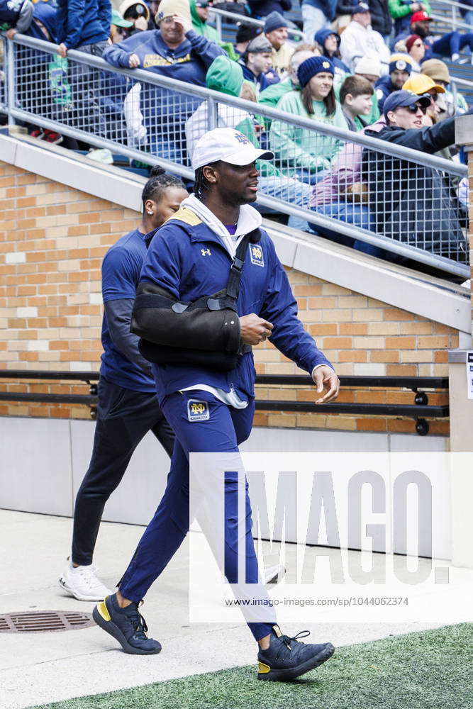 April 20, 2024: Notre Dame defensive back Benjamin Morrison (20) during ...