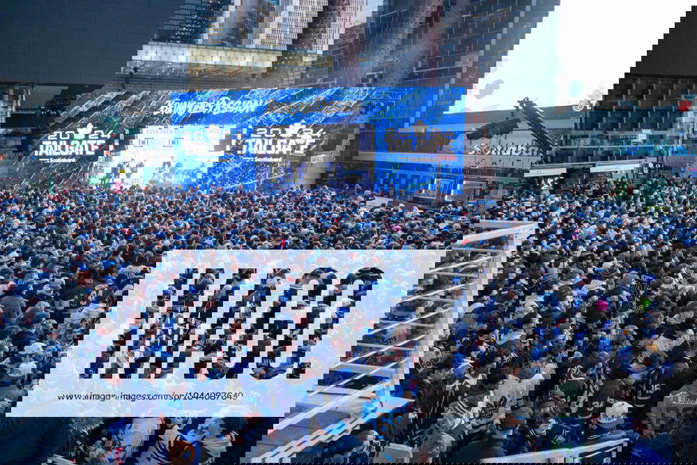 Fans at Maple Leaf Square Toronto Maple Leafs Playoff Game in Toronto ...