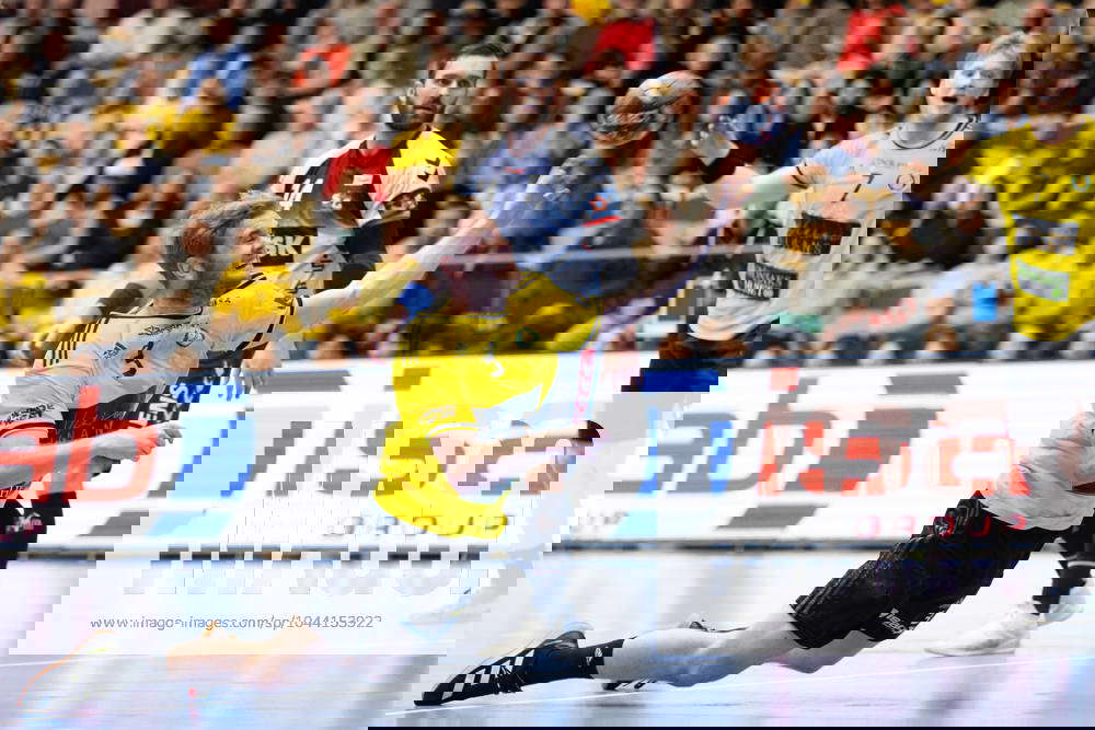 240423 Emil Berlin of Sävehof during the European League quarterfinal ...