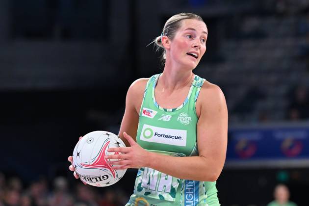 SUPER NETBALL MAVERICKS FEVER, Fran Williams of the Fever looks on ...