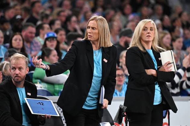 SUPER NETBALL MAVERICKS FEVER, Mavericks assistant coach Nicole ...