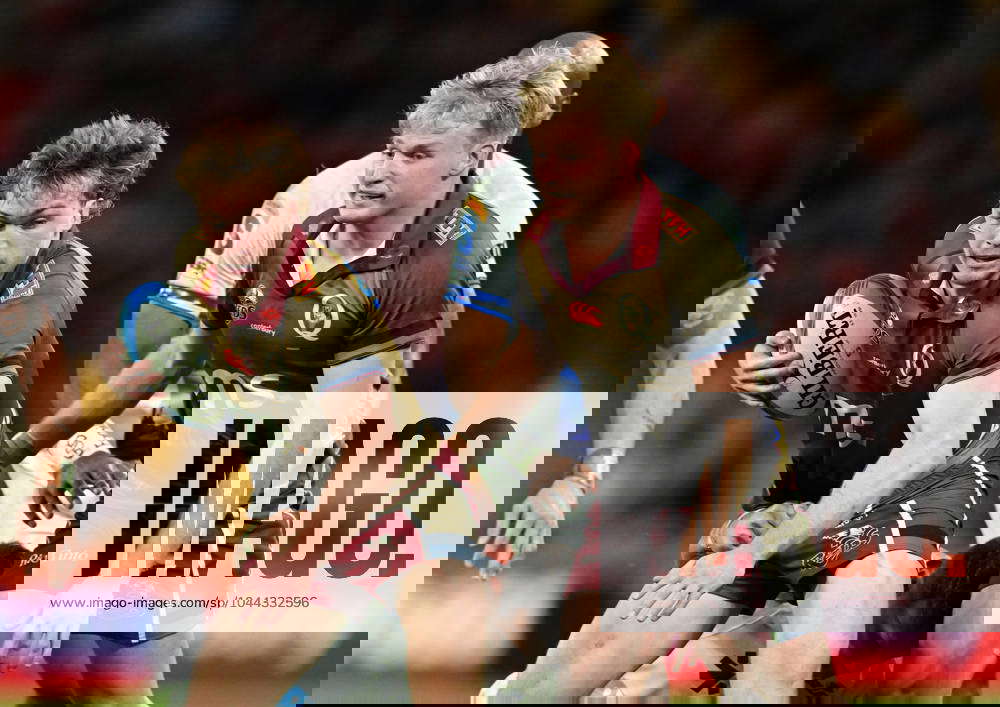 SUPER RUGBY REDS BLUES, Tim Ryan and Tom Lynagh of the Reds in action ...