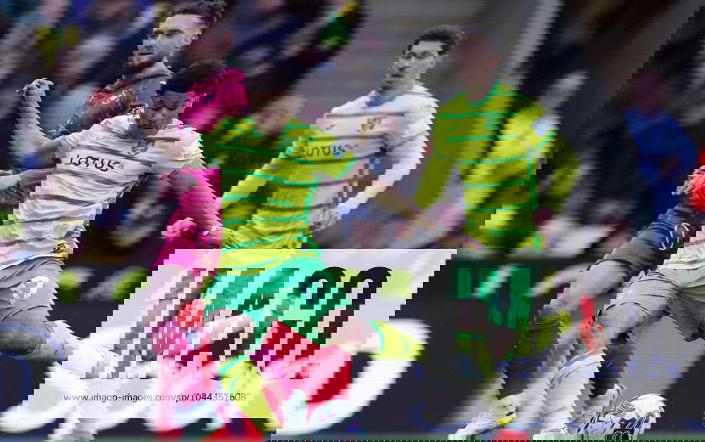 Gabriel Sara of Norwich City Scores Norwich first goal against Swansea ...