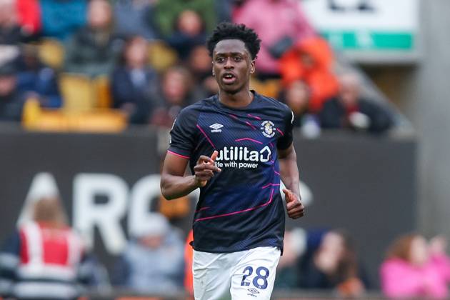 Albert Sambi Lokonga of Luton Town during the Premier League match ...
