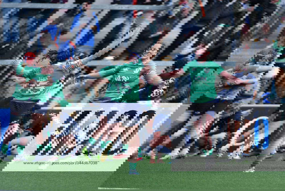 Enya Breen - Ireland centre is ecstatic at the final whistle following ...