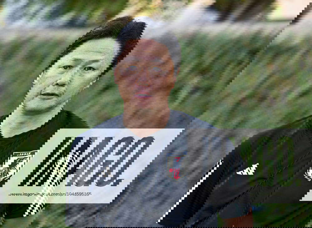 AFC U23 Asian Cup 2024 Go Oiwa, the Head Coach of Japan, is speaking to ...