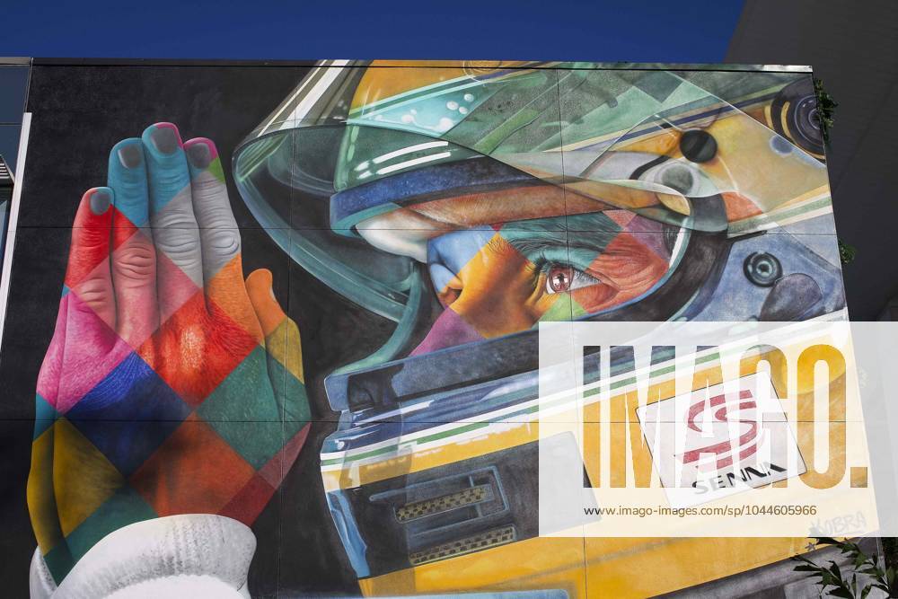 Ayrton Senna Mural during the Formula 1 Crypto.com Miami Grand Prix ...