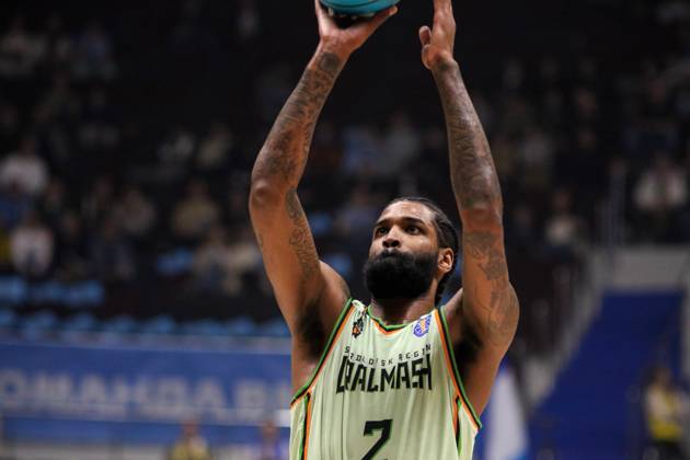 Saint Petersburg, Russia: Octavius Ellis of Uralmash in action during ...