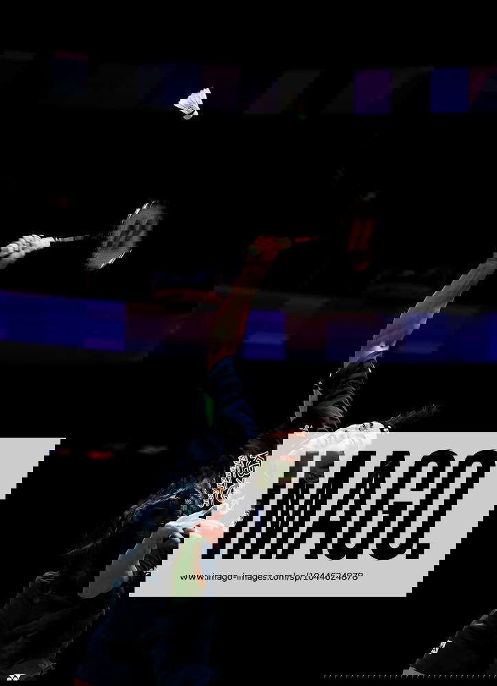 CHENGDU, Cho Geonyeop of South Korea hits a return in the singles match ...