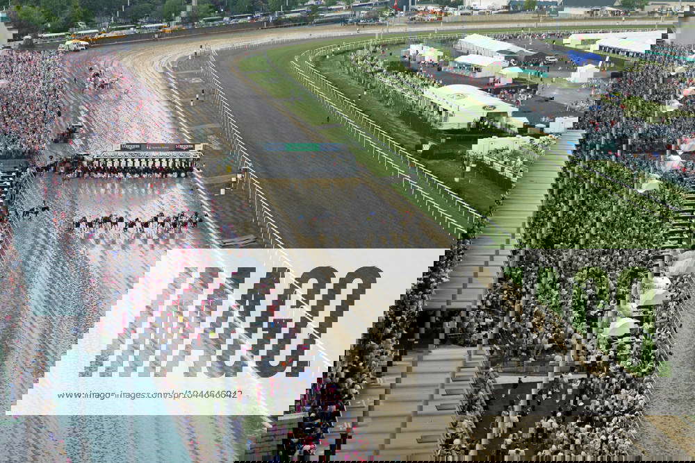 Louisville, Ky, USA: The field exits the starting gate during the ...