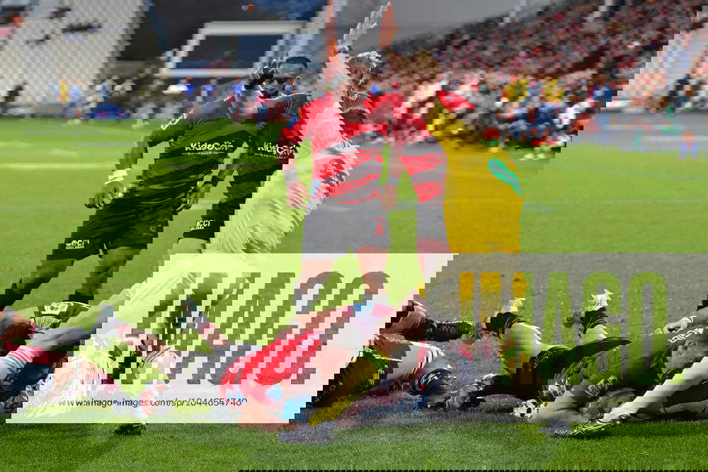 SUPER RUGBY CRUSADERS REDS, Dallas McLeod of the Crusaders scores a try ...