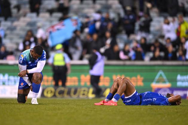 SUPER RUGBY BRUMBIES DRUA, Drua players dejected after loosing the ...