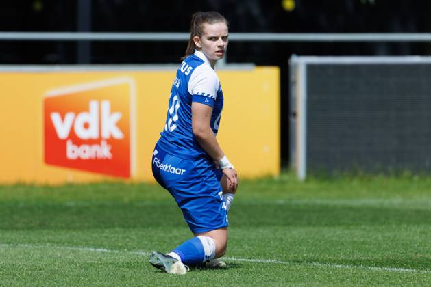 Kaa Gent Ladies s Karlijn Helsen pictured in action during a soccer ...