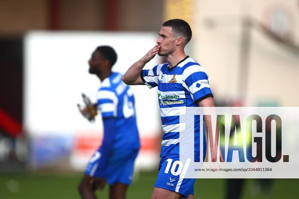 Tommy Rowe of Doncaster blows a kiss to the fans Crewe Alexandra v ...