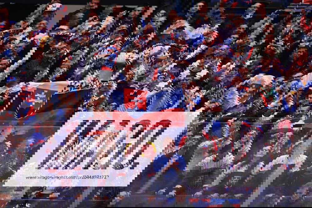 Slovak fans during the Slovakia vs Germany match of the 2024 IIHF World ...