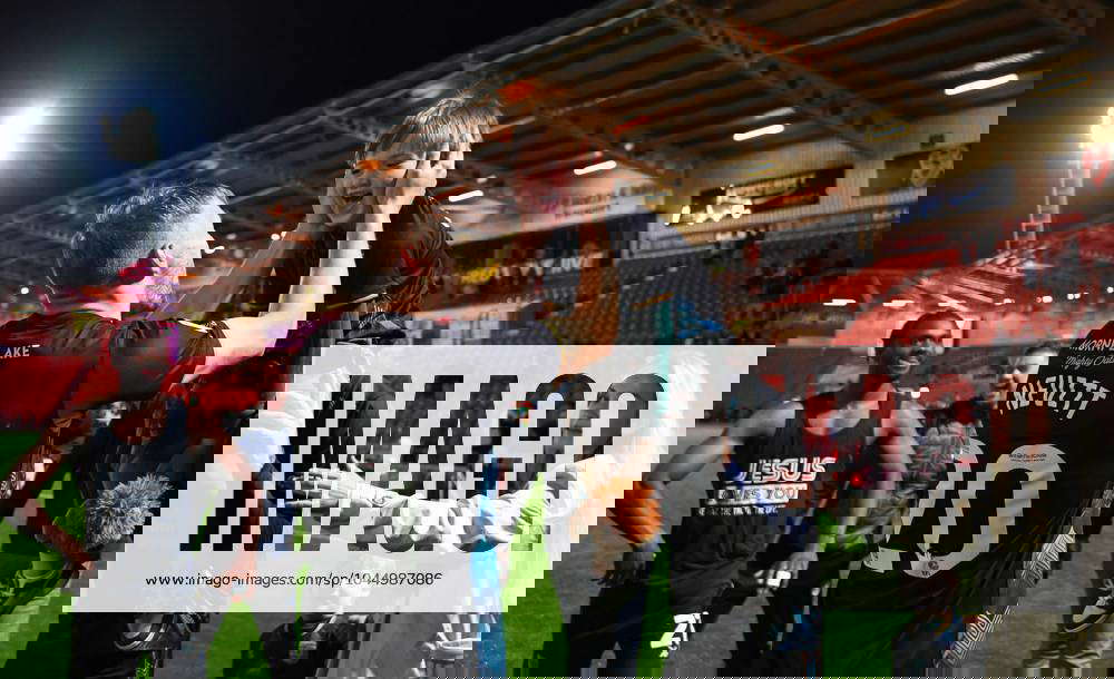 Crewe Alexandra players and families celebrate the team s victory ...