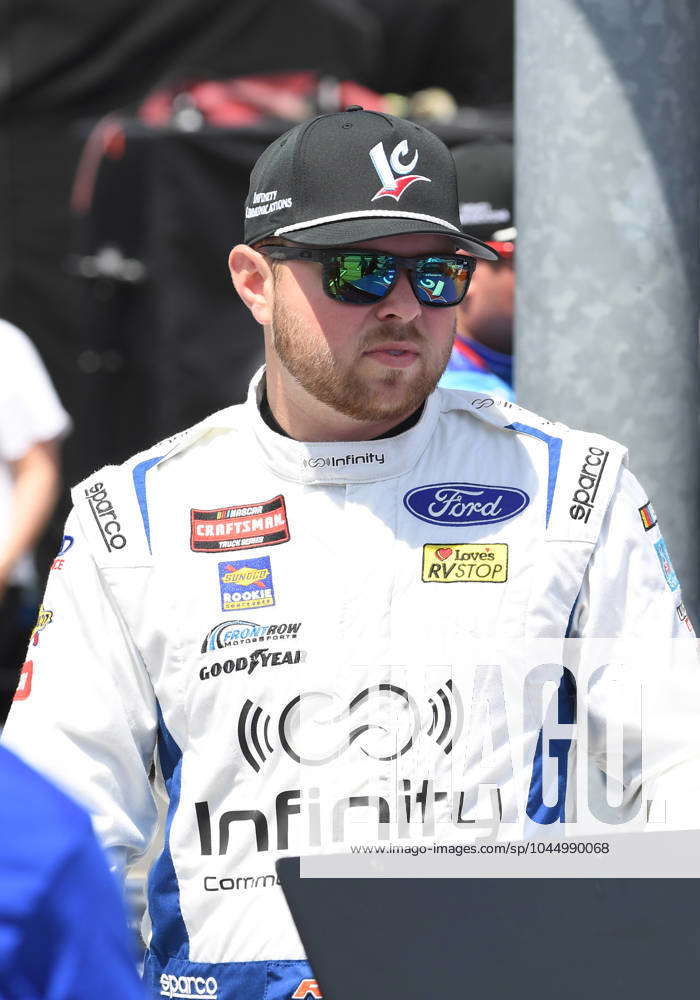 DARLINGTON, SC - MAY 10: Layne Riggs looks on during practice for the ...