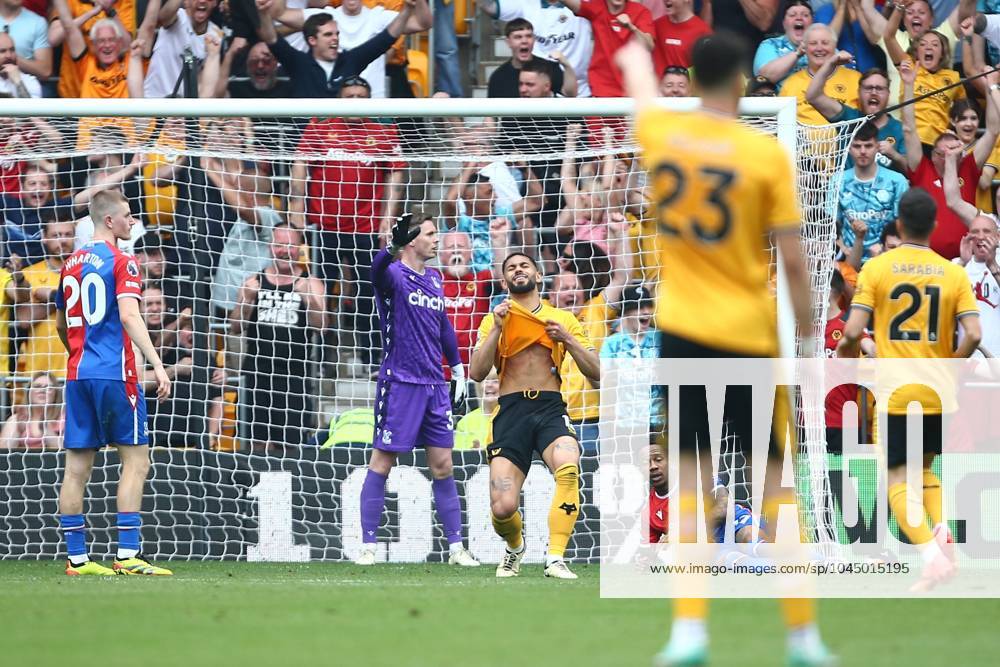 Matheus Cunha of Wolves dejected as his goal is ruled out for offside ...