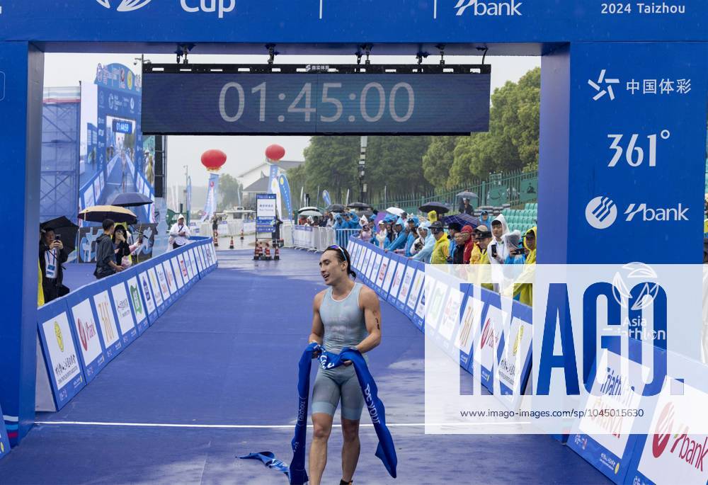 Ironman Asian Cup in Taizhou Luke Schofield of Australia is winning the ...