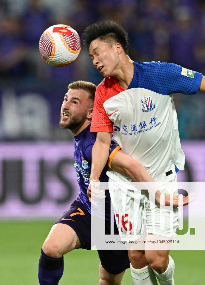 TIANJIN, Albion Ademi of Tianjin Jinmen Tiger vies with Yang Zexiang of ...