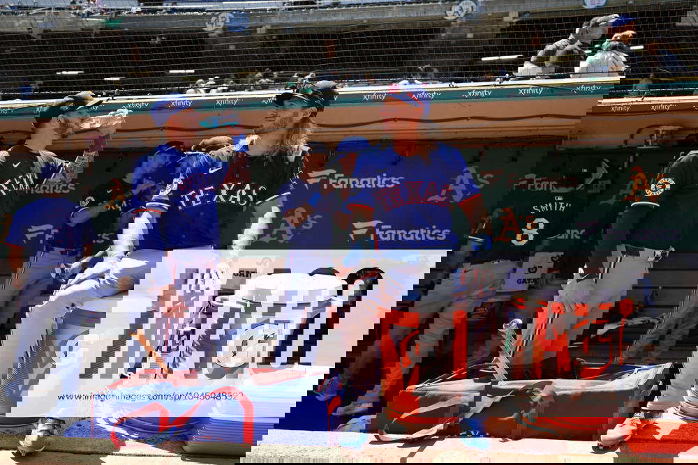 Texas Rangers v Oakland Athletics Travis Jankowski 16 of the Texas ...