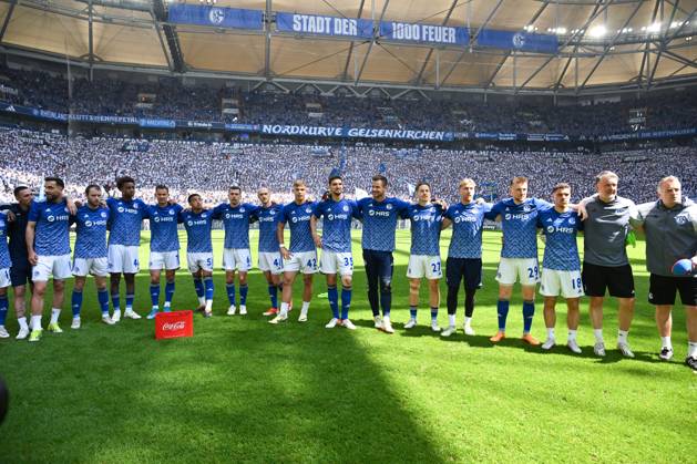 At the farewell of Simon Terodde FC Schalke 04 and Danny Latza FC ...