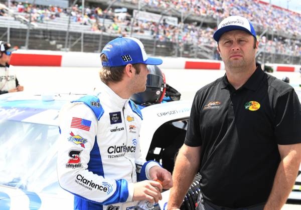 DARLINGTON, SC - MAY 11: Carson Kvapil looks onl prior to the running ...