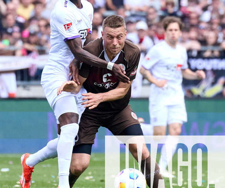 duel Christian Conteh VFL Osnabrueck 17 , Hauke Wahl FC St Pauli 05 GER ...