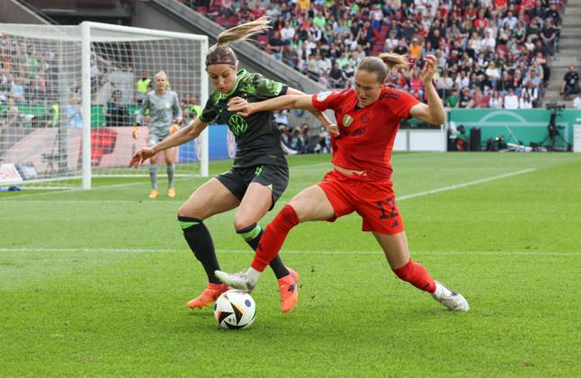 Kathrin Hendrich Wolfsburg, Sydney Lohmann Munich, Womens DFB Cup Final ...