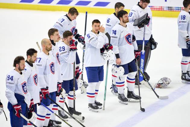 Team France sad after the preliminary round match GERMANY - FRANCE 6-3 ...