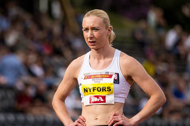 Malin Nyfors of Norway competes in women?s 800 meters during ...