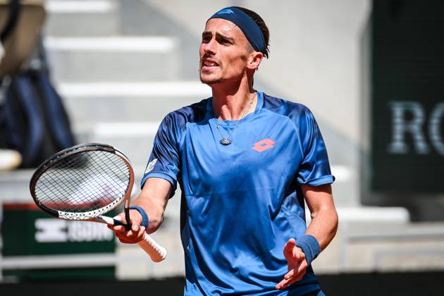 Paris, France, France: Geoffrey BLANCANEAUX of France during fourth qualifying day of Roland-Garros