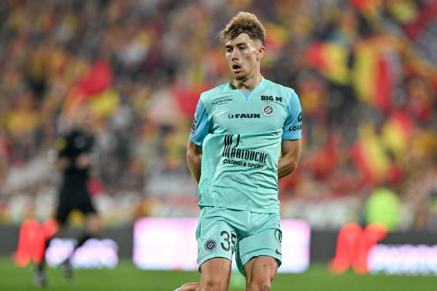 RC Lens vs Montpellier HSC Lucas Mincarelli-Davin of Montpellier ...