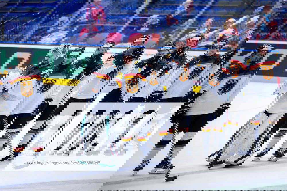 240523 goaltender Philipp Grubauer of Germany look dejected with ...