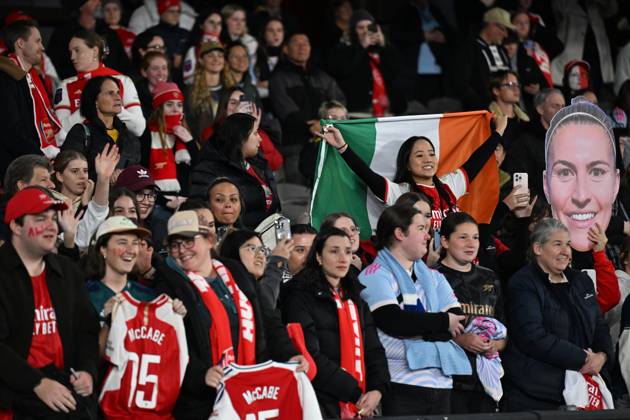 SOCCER ALL STARS ARSENAL WOMEN, Fans show support during the A-League ...