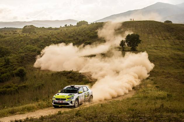 41 ASCENZI VALENTIN, LACRUZ MARINE, OPEL CORSA RALLY4, ACTION during ...