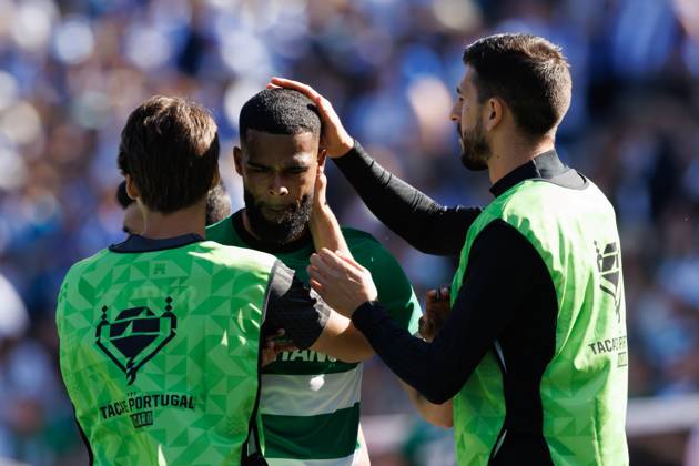 Jeremiah St. Juste after receiving red card during Taca de Portugal ...