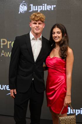 Westerlo s Arthur Piedfort and his girlfriend pictured on the red ...