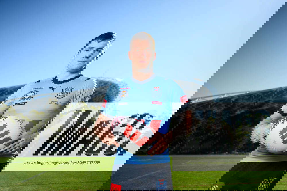 SOO BLUES MEDIA DAY, Luke Keary of the Blues poses for a photograph ...