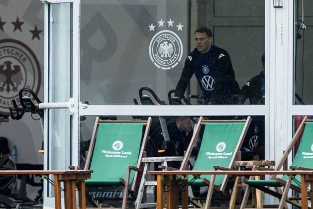 DFB Training Camp Training 29 05 2024 Manuel Neuer Germany arrives at ...