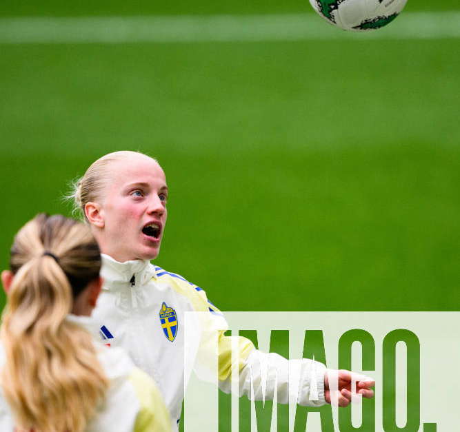 240530 Anna Sandberg of Sweden during a training session on May 30 ...
